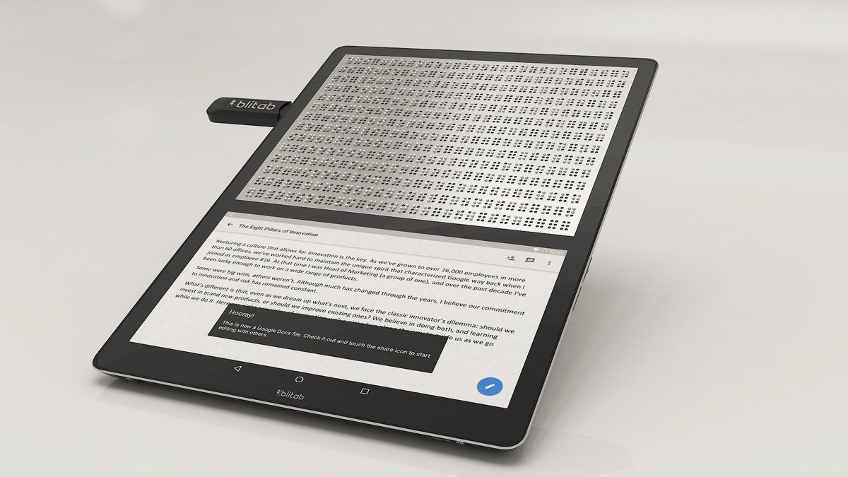 Esta tablet convierte las webs en braille | El Norte de Castilla